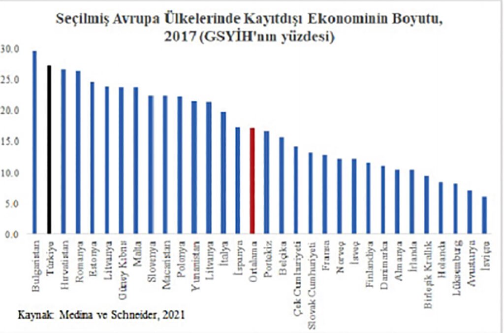 Kayıt dışı ekonominin boyutu - Kırmızılar